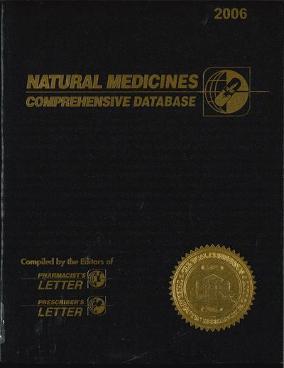 Natural Medicines Comprehensive Database (8th ed.) | ECHOcommunity.org