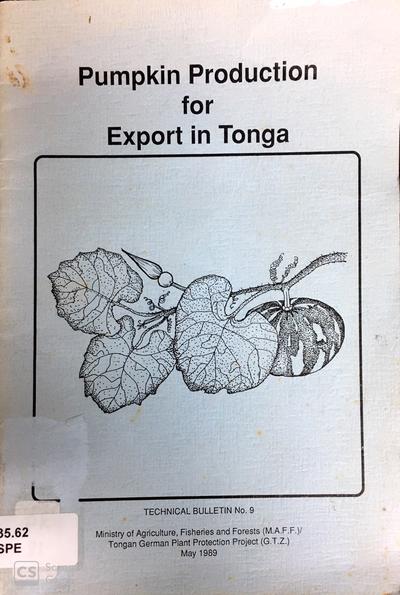 Pumpkin Production for Export in Tonga | ECHOcommunity.org