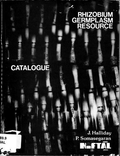 The Rhizobium Germplasm Resource | ECHOcommunity.org