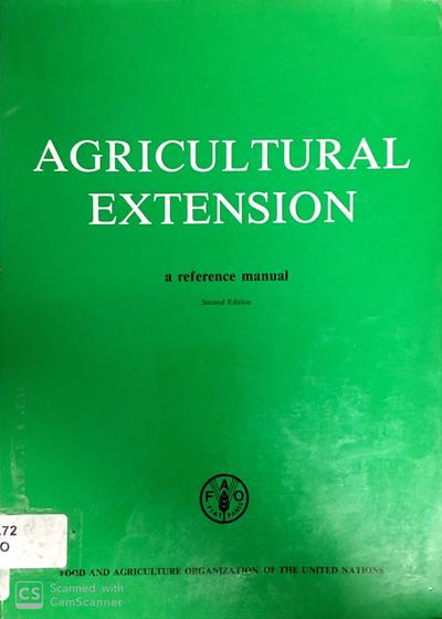 Agricultural Extension: A reference manual | ECHOcommunity.org