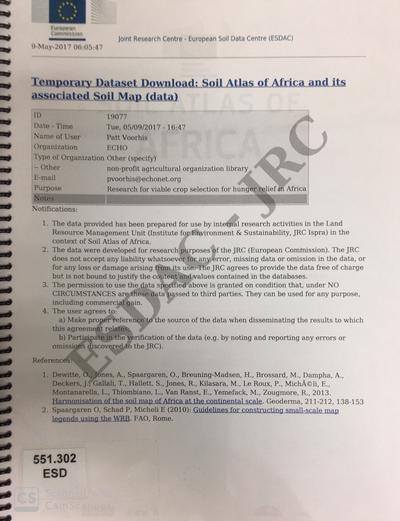 Soil Atlas of Africa and its Associated soil map (data) | ECHOcommunity.org