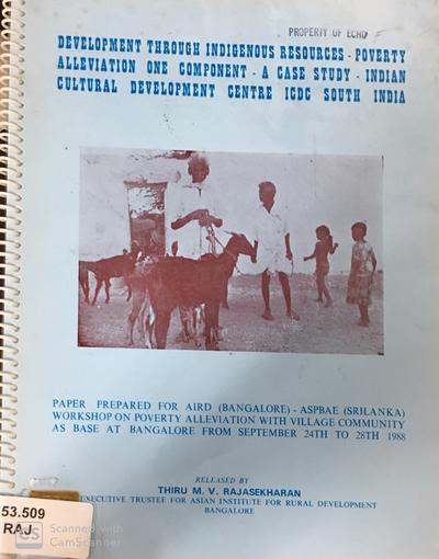 Development through indigenous resources poverty alleviation ...