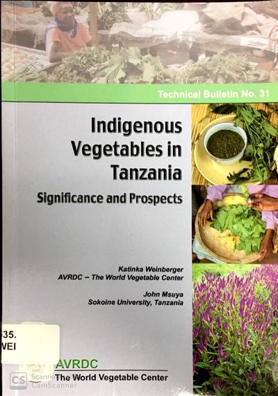 Indigenous Vegetables in Tanzania: Significance and Prospects ...