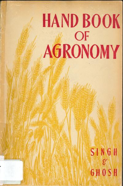 Handbook of agronomy | ECHOcommunity.org