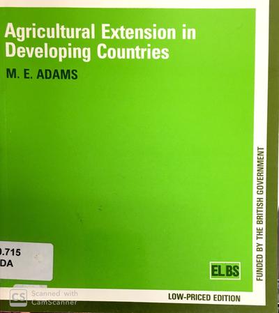 Agricultural extension in developing countries | ECHOcommunity.org
