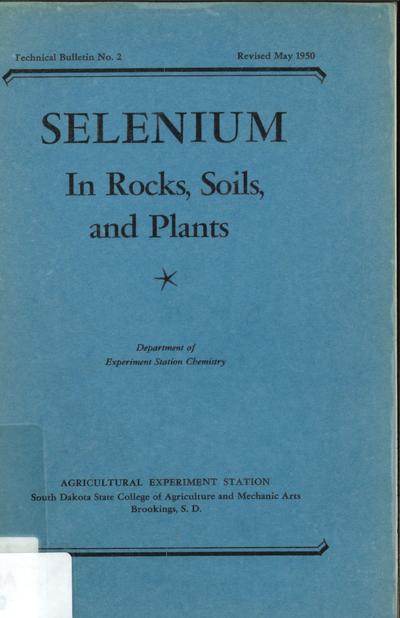 Selenium in rocks, soils, and plants | ECHOcommunity.org