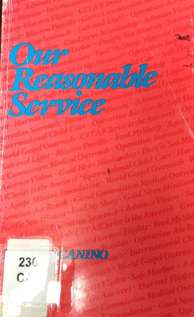 Our Reasonable Service | ECHOcommunity.org