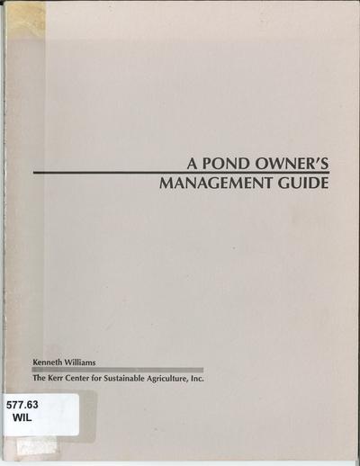 A pond owner's management guide | ECHOcommunity.org