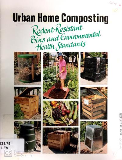 Urban Home Composting Rodent-Resistant Bins and Environmental Health ...