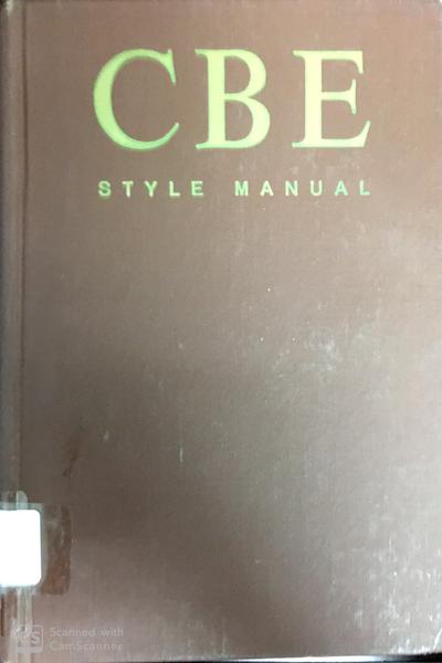 CBE style manual | ECHOcommunity.org