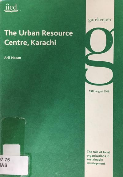 The Urban Resource Centre, Karachi | ECHOcommunity.org