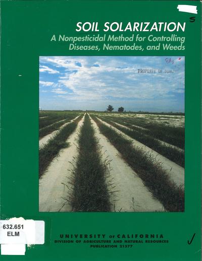 Soil Solarization A Nonpesticidal Method for Controlling Diseases ...