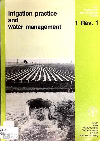 Irrigation Practice and Water Management | ECHOcommunity.org