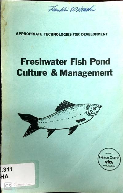 Freshwater Fish Pond Culture and Management | ECHOcommunity.org