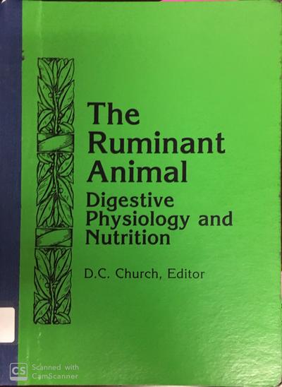 The Ruminant Animal Digestive Physiology and Nutrition | ECHOcommunity.org