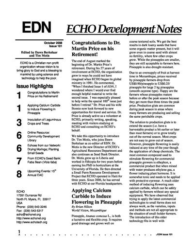 EDN Issue #101 | ECHOcommunity.org