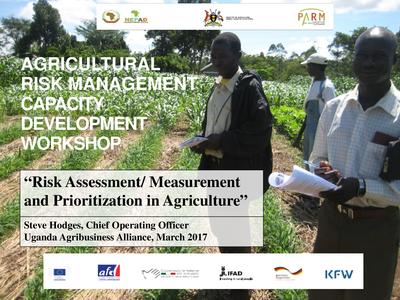 Risk Assessment/ Measurement and Prioritization in Agriculture ...